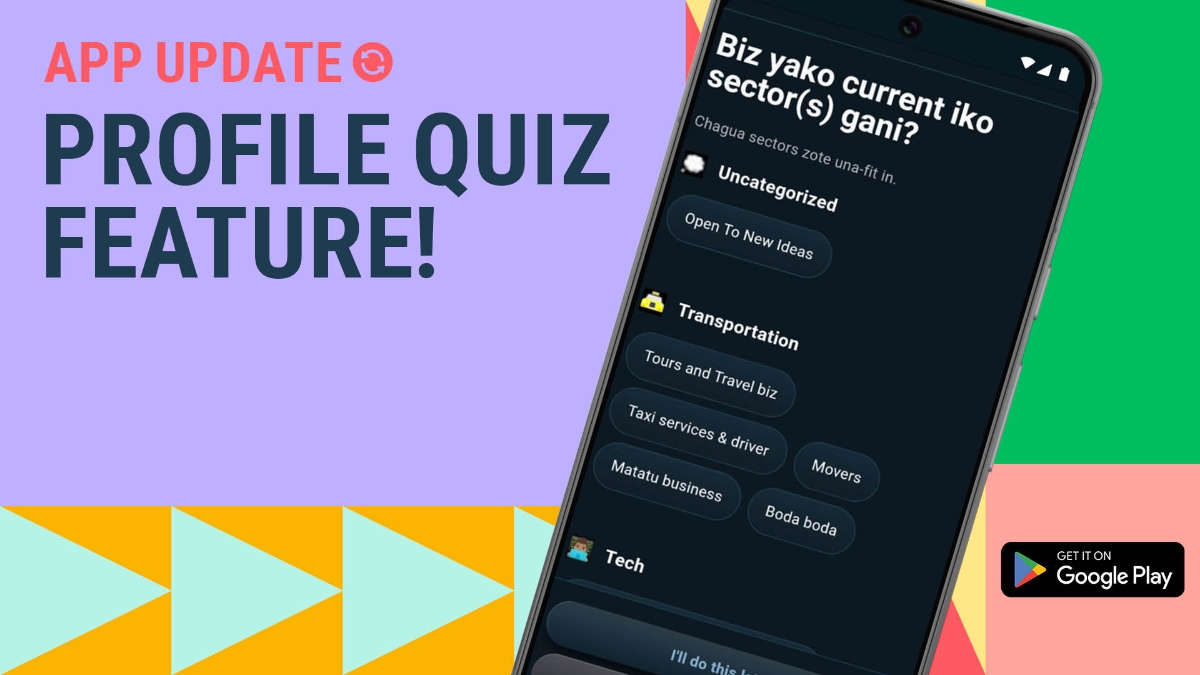 Product update: Profile Quiz